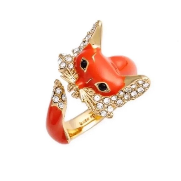 kate spade | Jewelry | 68 Kate Spade Into The Woods Fox Wrap Ring ...